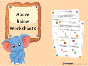 30 Above Below Worksheets | Free Printable - Brainor