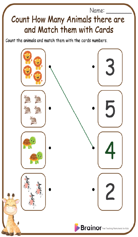 20 How Many Animals Worksheet | Free Printable