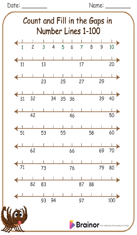 30 Counting Worksheets 1-100 | Free Printable