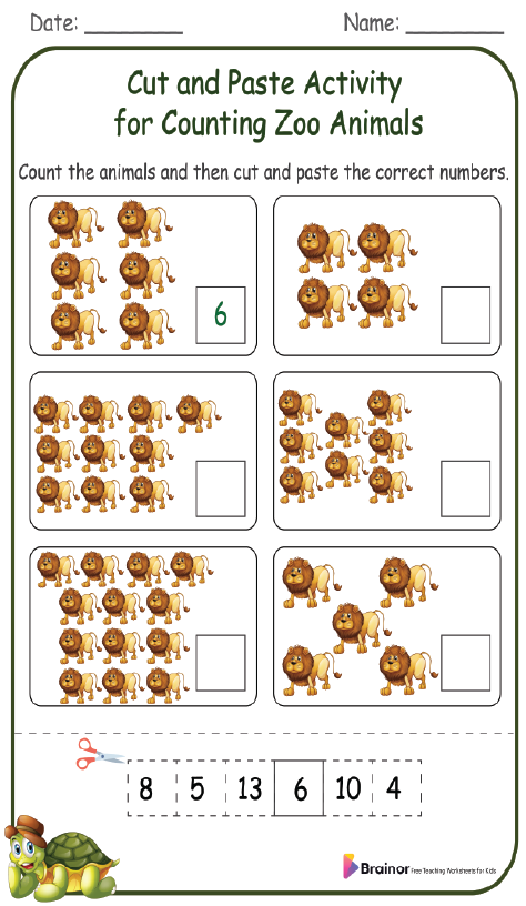 35+ Counting Zoo Animals Worksheets | Free Printable