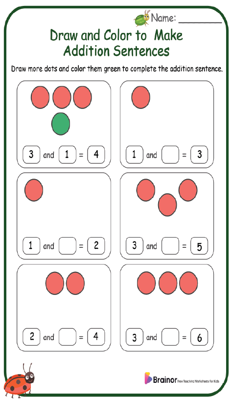 15+ Addition Sentence Worksheet | Free Printable