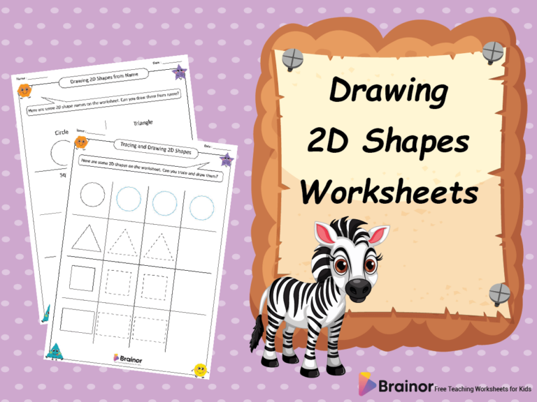 35+ Drawing 2D Shapes Worksheets | Free Printable - Brainor