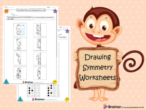 50+ Drawing Symmetry Worksheets | Free Printable - Brainor