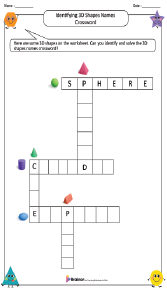 40+ 3D Shapes Names Worksheet | Free Printable - Brainor