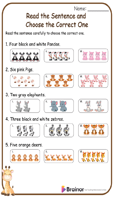 20 How Many Animals Worksheet | Free Printable