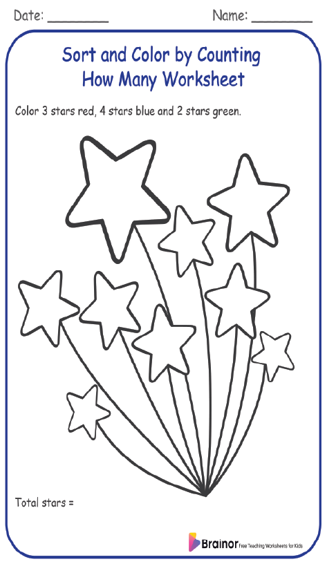 60 Free Worksheets on Counting How Many Objects