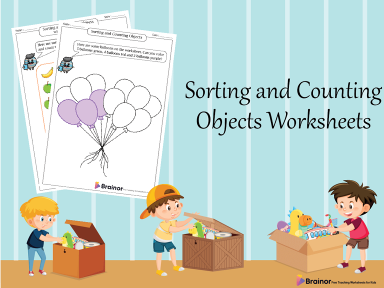 35+ Sorting and Counting Objects Worksheets | Free Printable - Brainor
