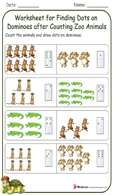 35+ Counting Zoo Animals Worksheets | Free Printable