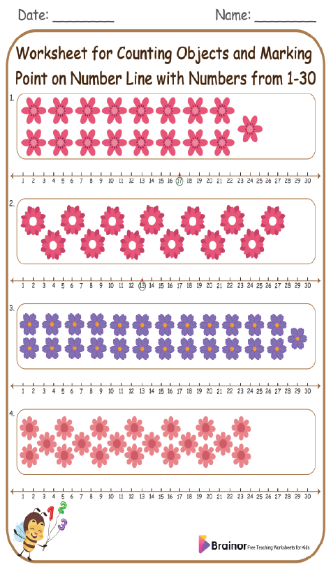 35+ Counting Worksheets 1-30 | Free Printable