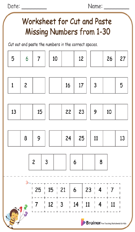35+ Counting Worksheets 1-30 | Free Printable
