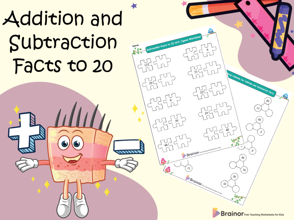 15+ Free Addition and Subtraction Facts to 20 Worksheets