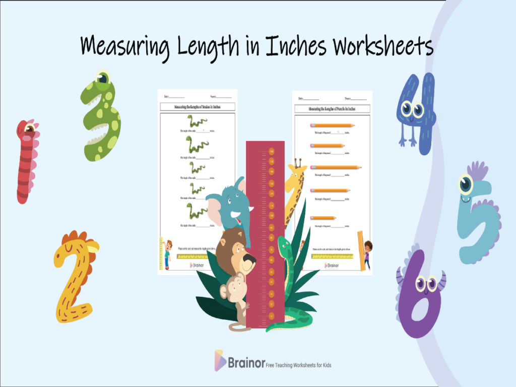 15 Free Measuring Length in Inches Worksheets
