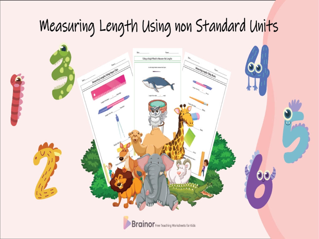 15 Measuring Length Using Non Standard Units Worksheets