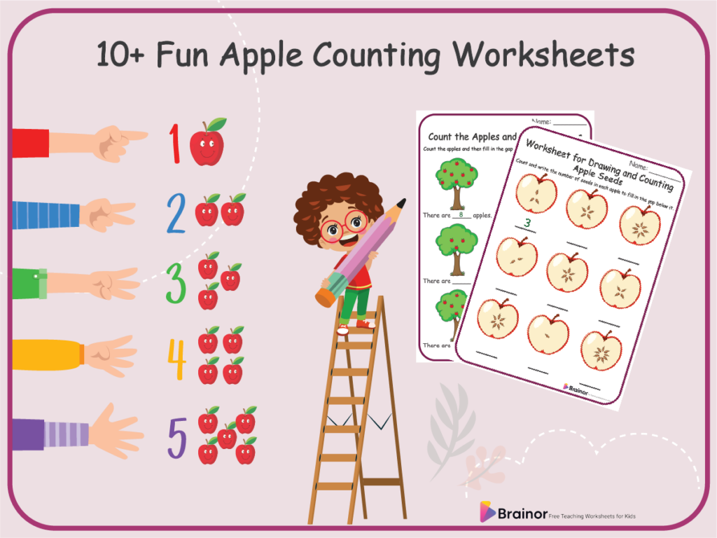 10+ Apple Counting Worksheets | Free Printable