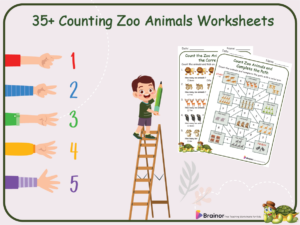 35+ Counting Zoo Animals Worksheets | Free Printable