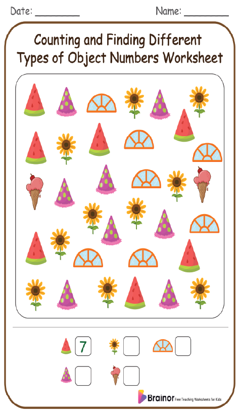 50+ Count and Write 1 to 10 Worksheets | Free Printable