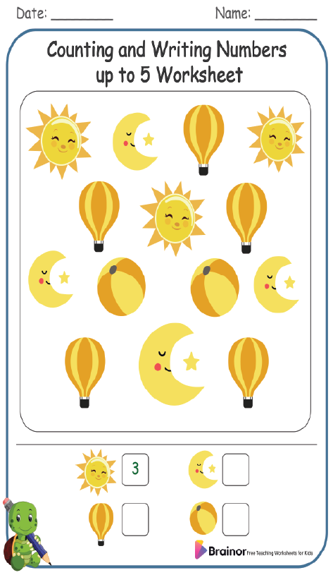 35+ Counting and Writing Numbers Worksheets | Fun Activities