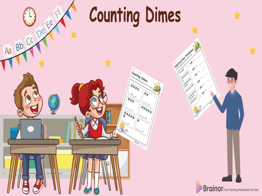 20+ Counting Dimes Worksheets | Free Printable Pages