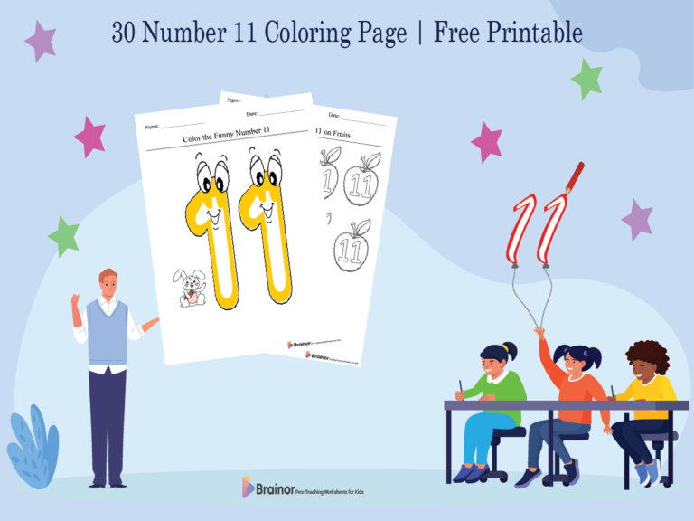 30 Number 11 Coloring Pages | Free Printable