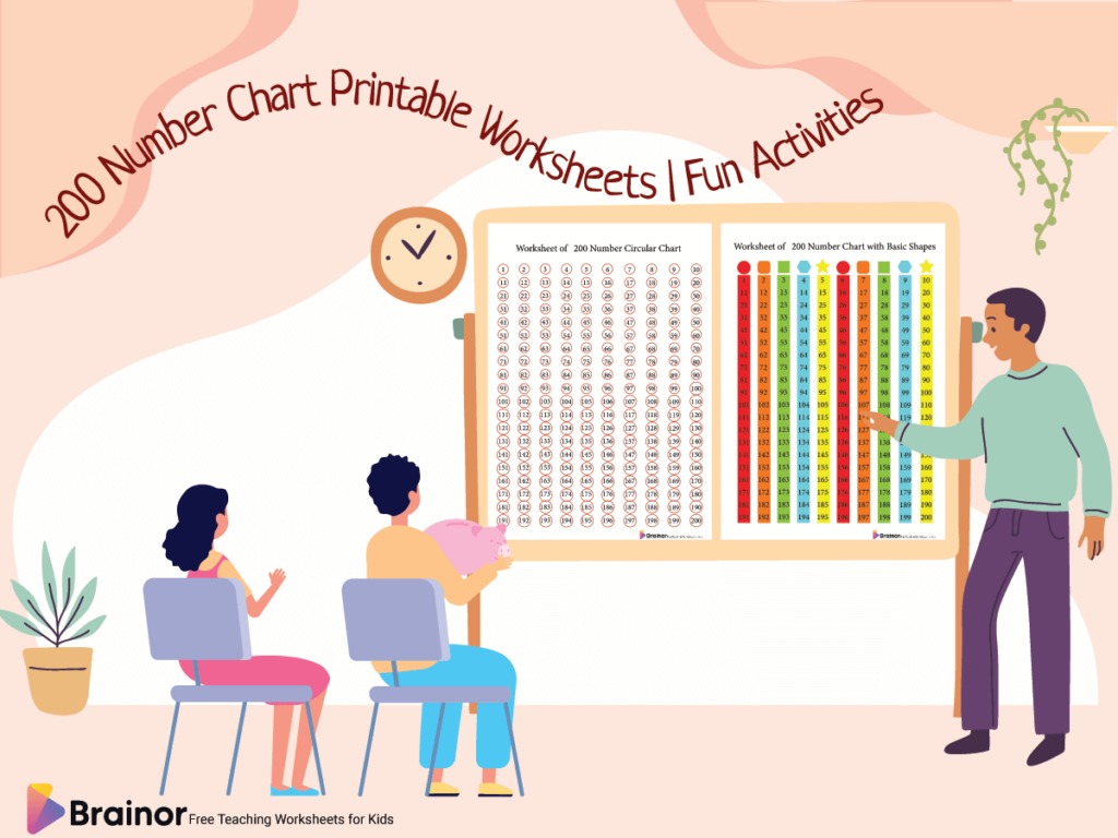 10+ 200 Number Chart Printable Worksheets | Fun Activities