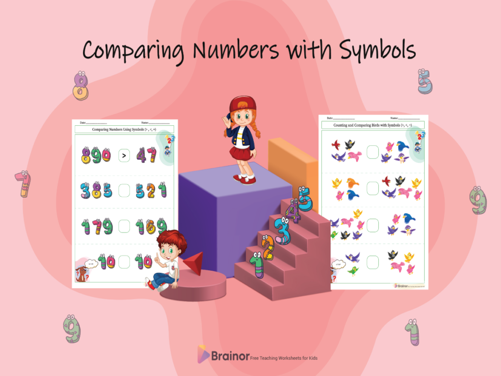 20+ Free Comparing Numbers with Symbols Worksheets