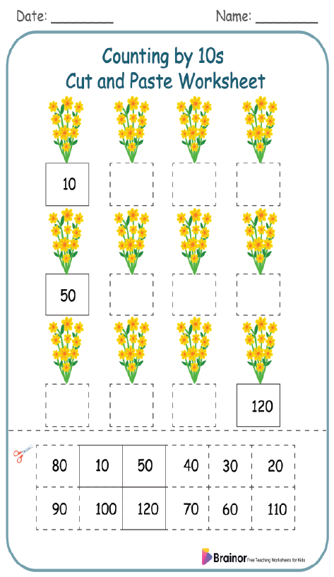 30 Counting by 10s Worksheets | Free Printable