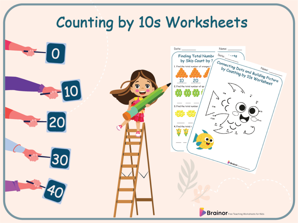 30 Counting by 10s Worksheets | Free Printable