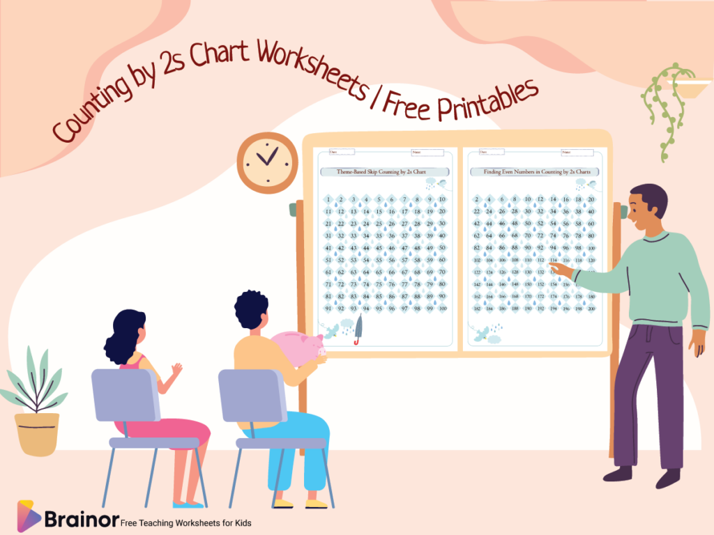 15 Counting by 2s Chart Worksheets | Free Printables