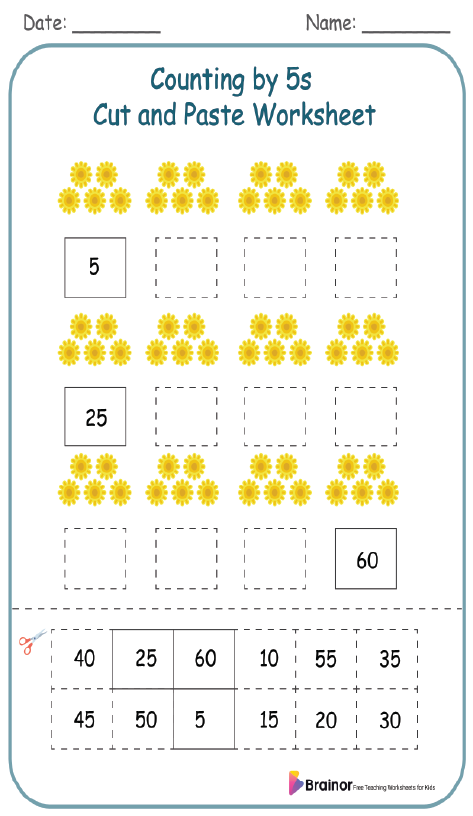 30 Counting by 5s Worksheets | Free Printable
