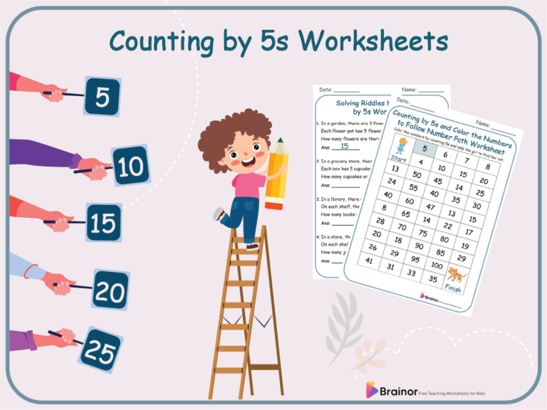 30 Counting by 5s Worksheets | Free Printable