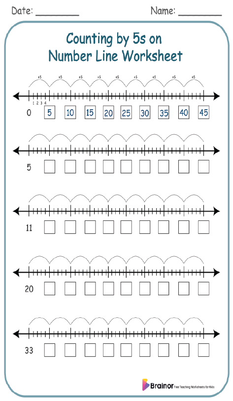 30 Counting by 5s Worksheets | Free Printable