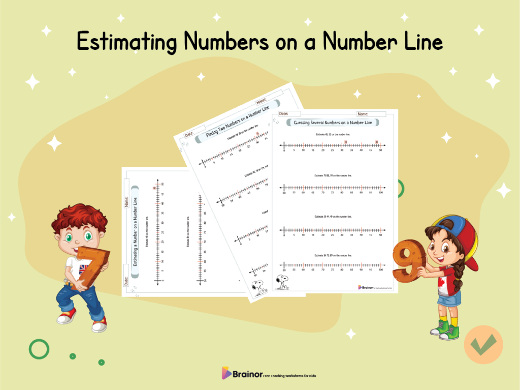 15 Free Worksheets on Estimating Numbers on a Number Line