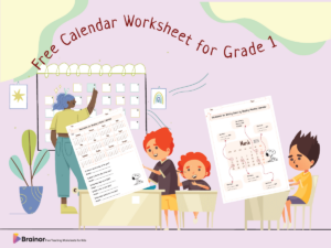 20+ Calendar Worksheet Grade 1 | Free Printable