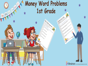 18 Interactive Money Word Problems 1st Grade Worksheets
