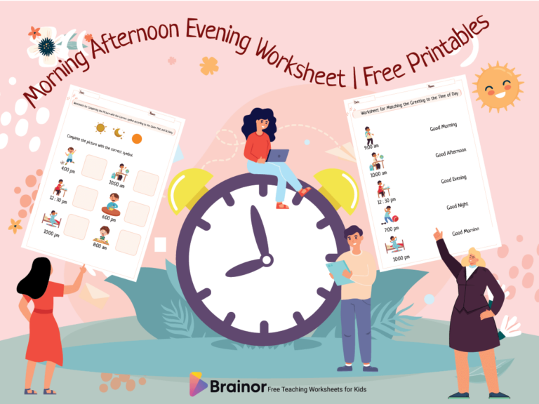 30 Fun Morning Afternoon Evening Worksheet | Free Printable