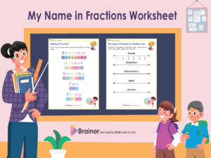 15 Printable My Name in Fractions Worksheet