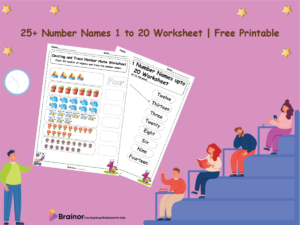 25+ Number Names 1 to 20 Worksheet | Free Printable