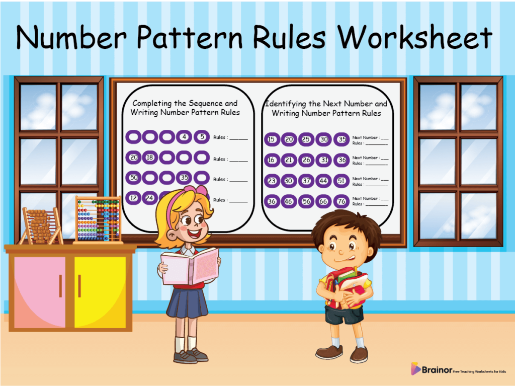 15+ Number Pattern Rules Worksheet | Free Printable