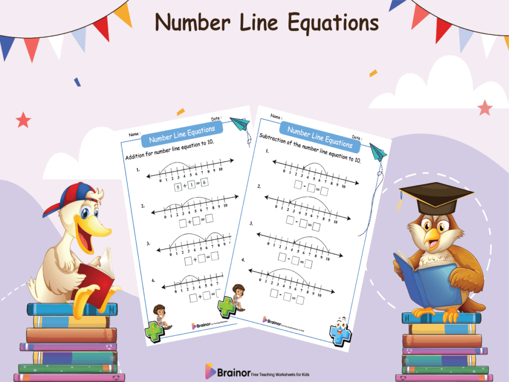 18 Number Line Equations Worksheets | Free Printables