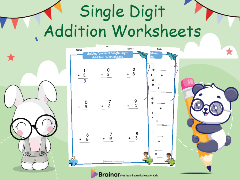 20+ Single Digit Addition Worksheets | Free Printable