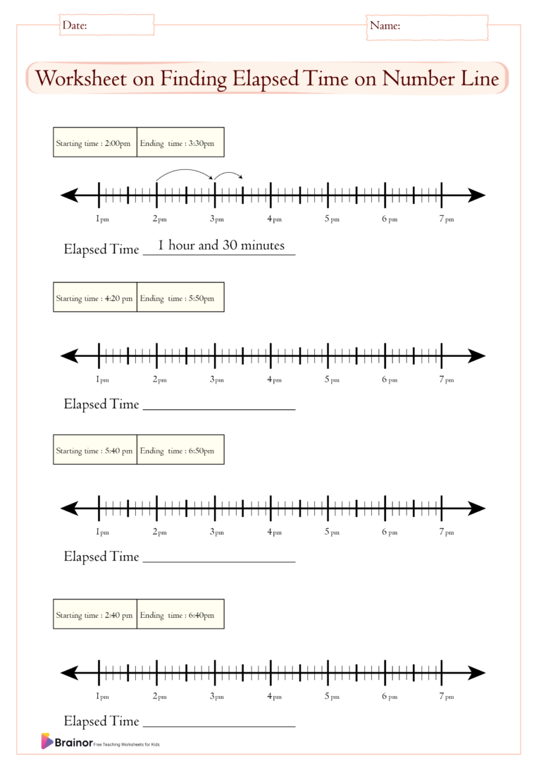 20+ Elapsed Time Worksheets Grade 1 | Free Printables