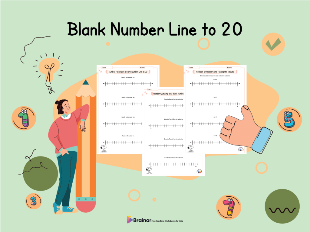 15 Free Blank Number Line to 20 Worksheets