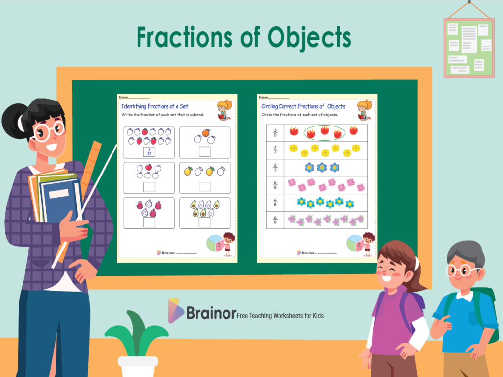 Fractions Of Objects Worksheets 18 Free Pages