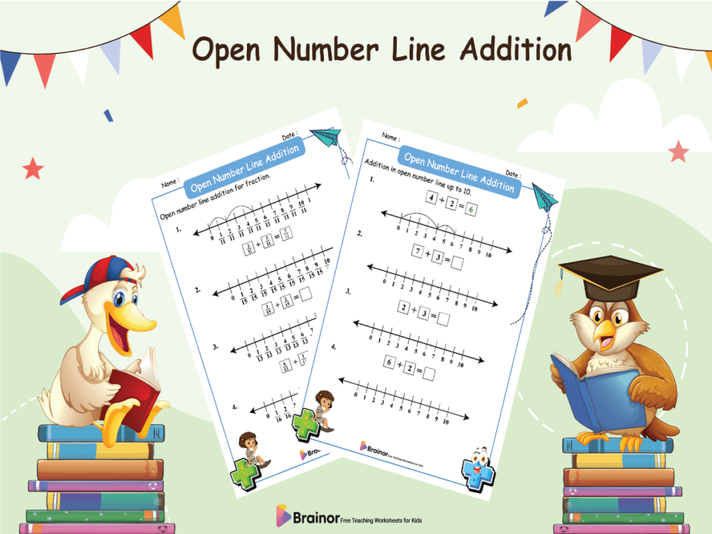 15 Open Number Line Addition Worksheets | Free Printables