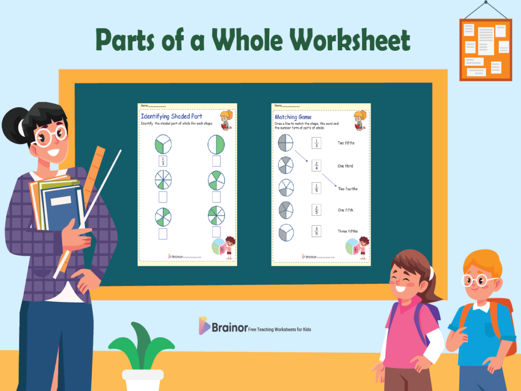 20+ Free Parts of a Whole Worksheet Pages