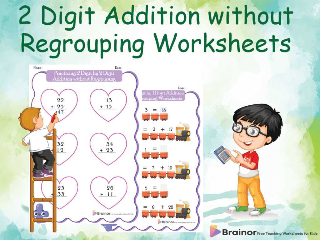 2 Digit Addition without Regrouping Worksheets | 15 Free Printables