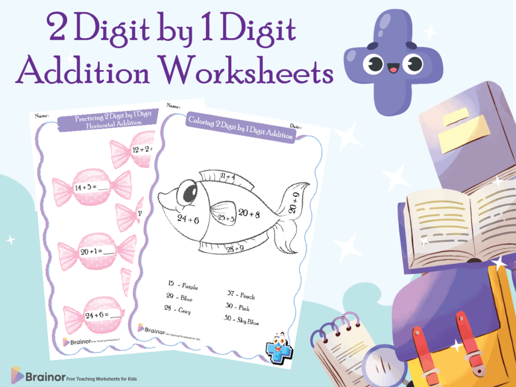 2 Digit by 1 Digit Addition Worksheets | 21 Free Printables
