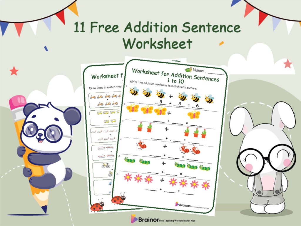 15+ Addition Sentence Worksheet | Free Printable