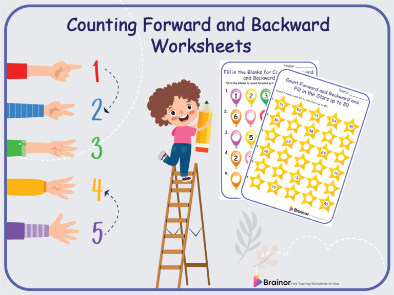 10+ Free Counting Forward and Backward Worksheets