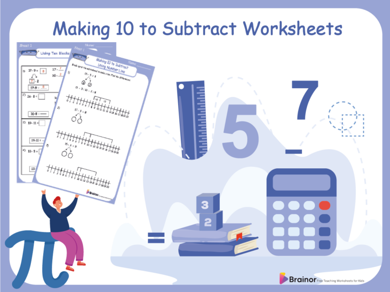 15+ Making 10 to Subtract Worksheets